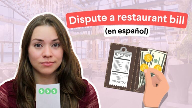 La cuenta en el restaurante español | Actualizado octubre 2025